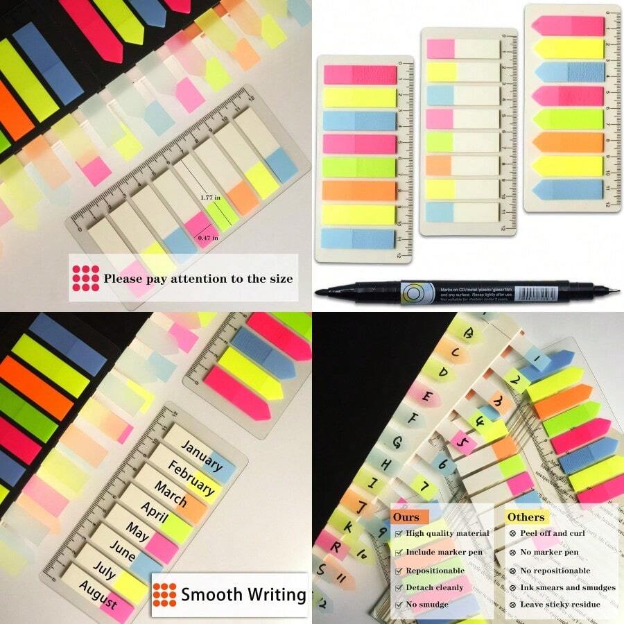 Festival Offers Page Markers Translucent Sticky Note Tabs With A Marker ...
