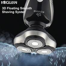 3-Klingen Elektrischer Rotationsrasierer mit USB Aufladbar ...