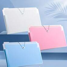 Five-Grid Accordion Bag Folder Student Test Paper Folder Cute ...