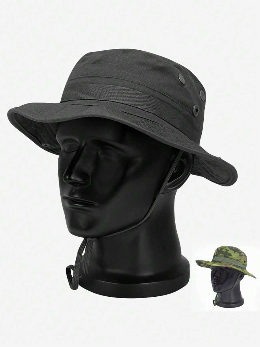 1pc Camouflage Hat US Bucket Benny Hats Panama Summer Cap Hunting ...