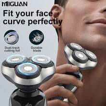 3-Klingen Elektrischer Rotationsrasierer mit USB Aufladbar ...