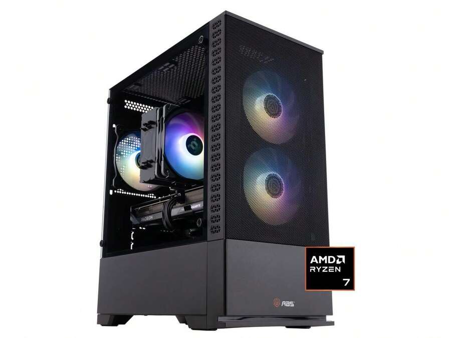 PC de juegos ABS Cyclone Ruby - Windows 11 - AMD Ryzen 7 9700X - Radeon RX 9060 XT - 32GB DDR5 ...