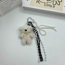 1 Stück Cartoon Plüschbär Seil Anhänger, süßer Ins-Stil Taschenanhänger ...