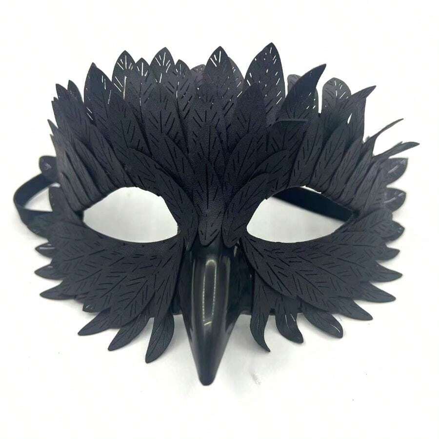 Halloween Plague Doctor Raven Mask With Bird Beak, Gothic Steampunk ...