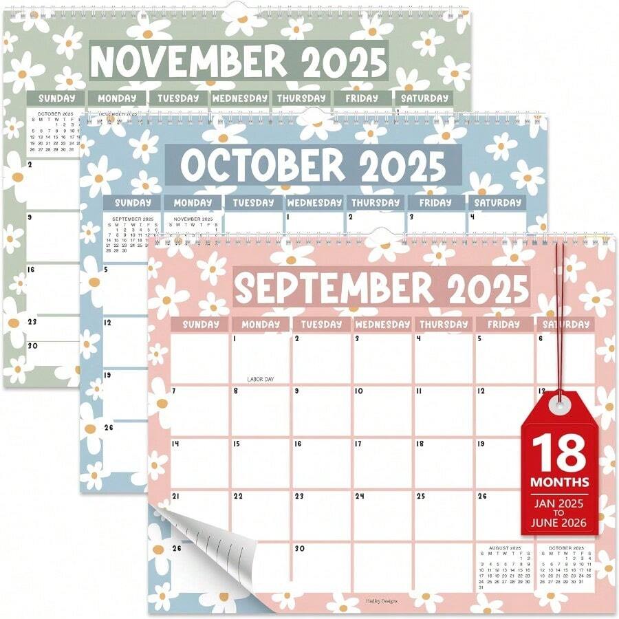 W Calendar 20252026 18Month Hanging Calendar 20252026 For Family Home ...
