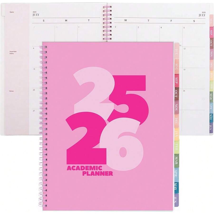 Academic Planner 2025-2026, Daily, Weekly Monthly Planner, July 2025 ...