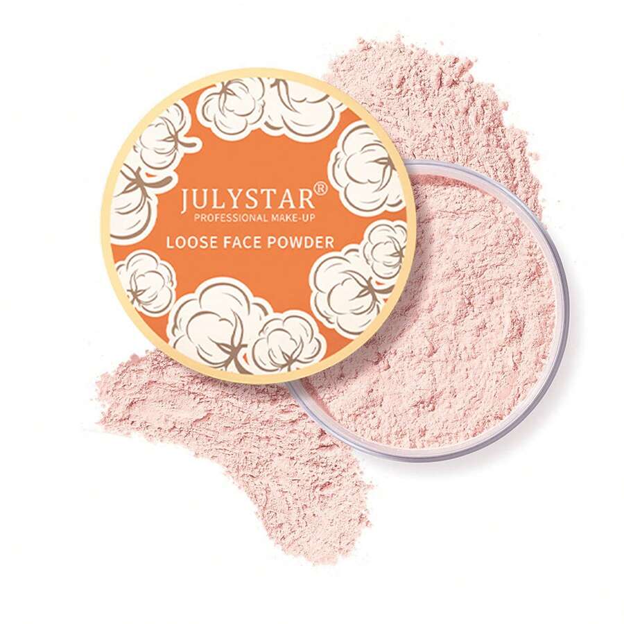 QIUFSSE Setting Powder Loose Face Powder Matte Soft Smooth Oil Control ...