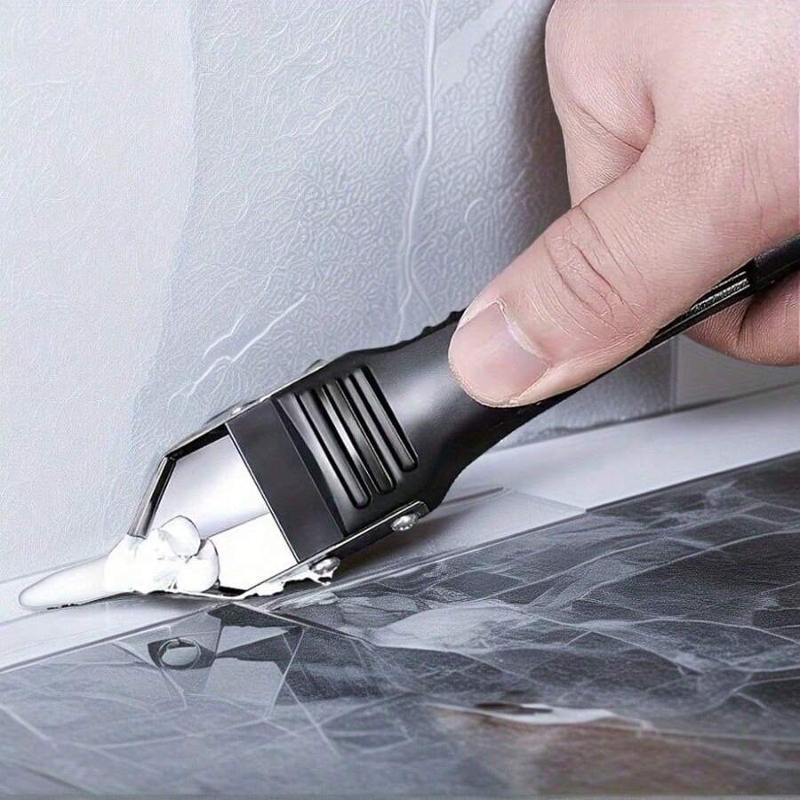 1PCS 3-In-1 Silicone Caulking Tool Set With Stainless Steel Head ...