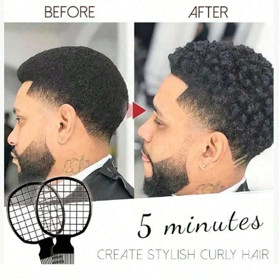 Perm Styling Comb, Men's Comb, Ponytail, Curly Hair Comb, Twist Comb ...