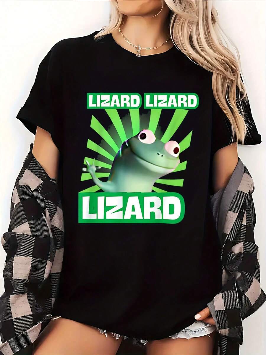Funny Lizard Lizard Lizard T-Shirt Tee, Elio Lizard Meme Tee, Funny ...
