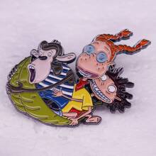 Jungle Adventure Cartoon Adventure Animation Brooch Metal Badge ...