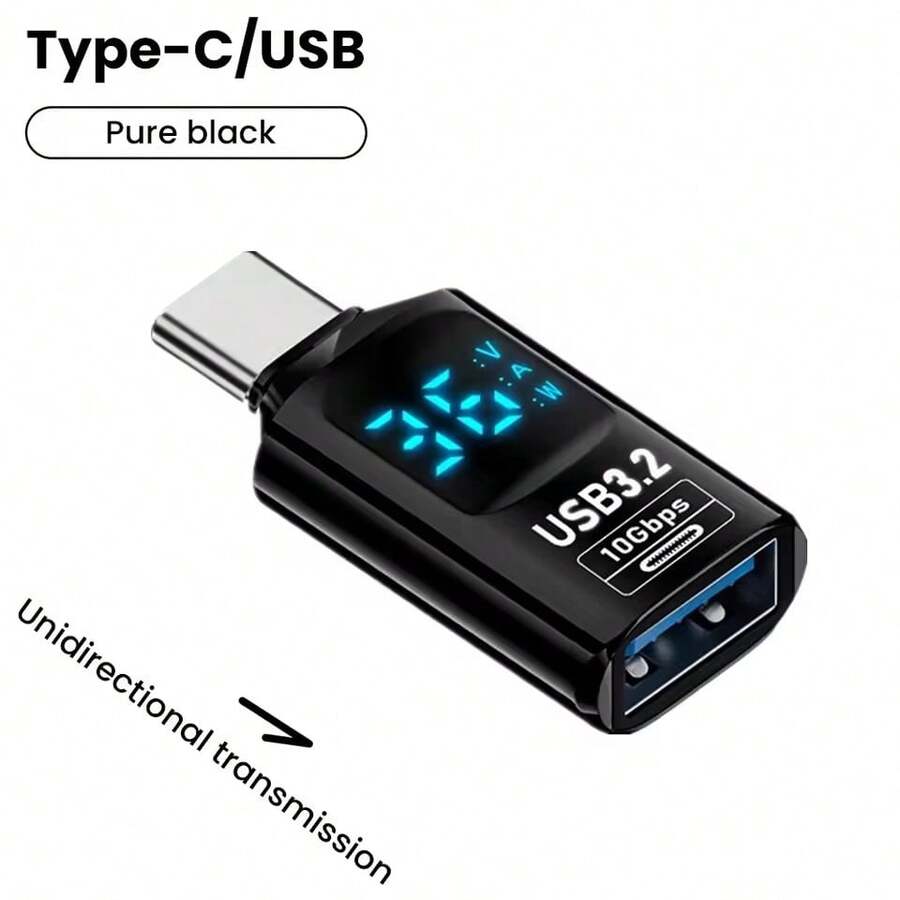 Digital LED Display USB To Type-C Extender Type-C USB Extension Adapter ...