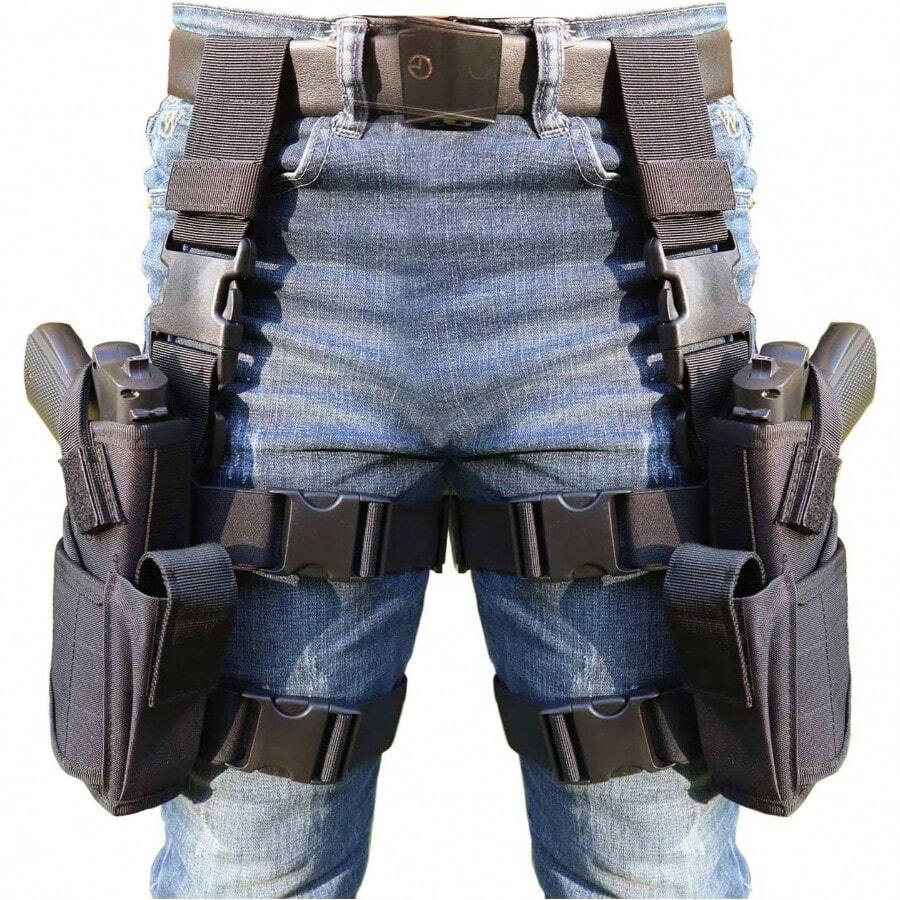 Drop Leg Pistol Holster RightLeft Hand, Leg Gun Holster Men, Airsoft Thigh Pistol Holster Leg ...
