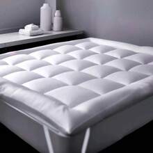 Thick Mattress Topper & Goose/Duck Feather Pillows Set - Hypoallergenic ...