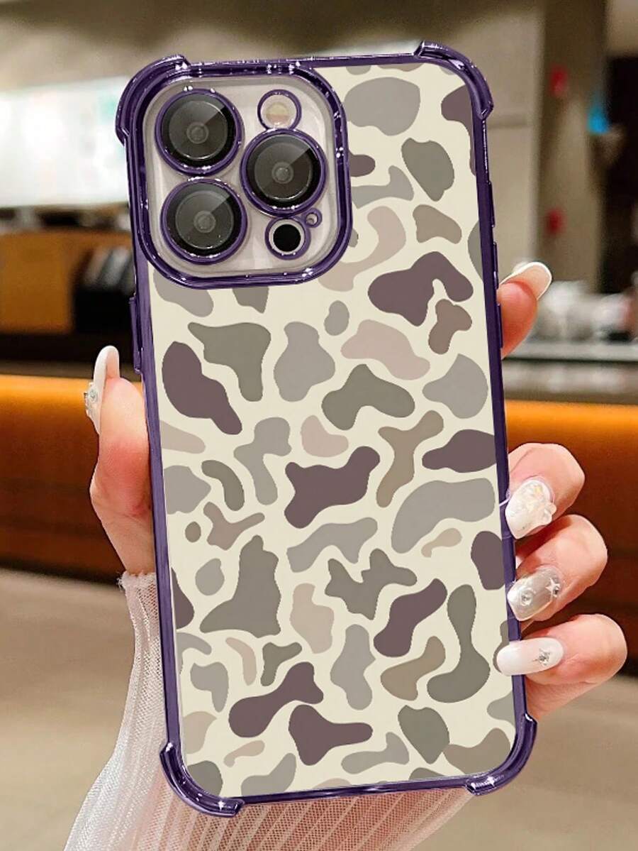 1pc Camouflage Pattern Compatible With Apple Phone17/16/15/14/13/12/11 ...