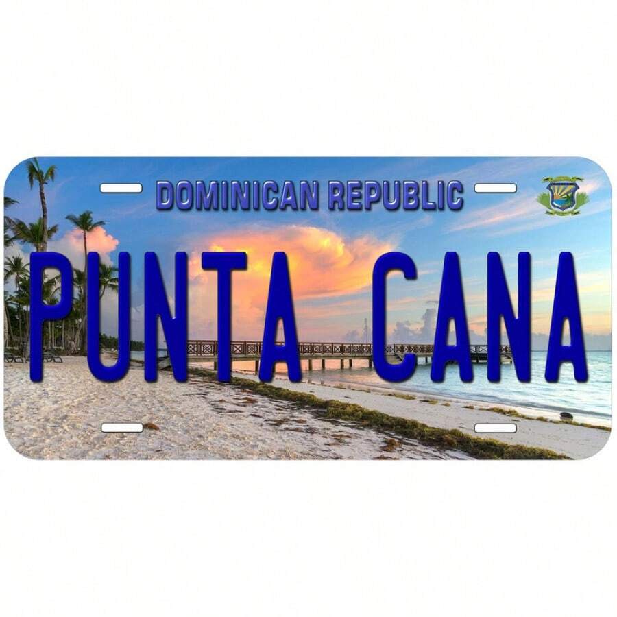 Punta Cana Dominican Republic Aluminum Novelty Car License Plate ...