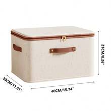 Aimall Large Storage Bins With Lids - Front Opening Fabric Storage Bins ...