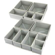 Express Delivery12 Pack Drawer Organizer For Clothing Foldable Cloth ...