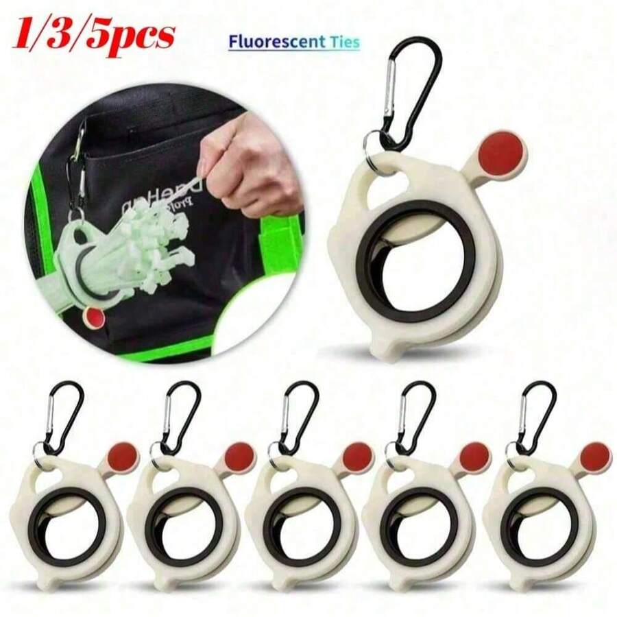 1/3/5pcs Fluorescent Cable Tie Organizer Plastic Storage Cable Tie ...