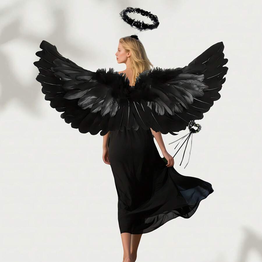 1PC/2pcs Artificial Feather Angel Wings Costume Props, Stage ...