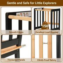 Kitchen Step Stool Helper - Wooden Standing Tower With Anti - Tip ...