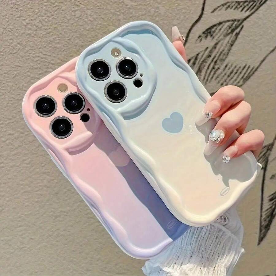 1pc Cute Cream Cat Design Soft Shockproof Phone Case Compatible With ...