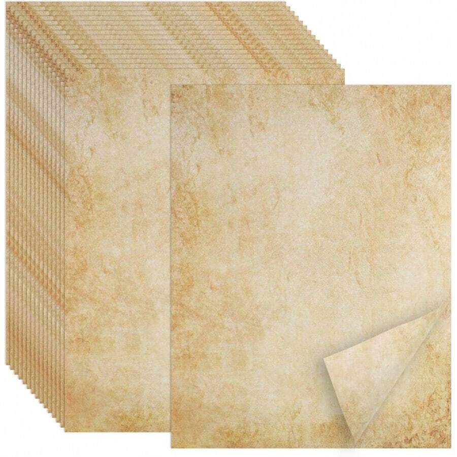 70PCS Vintage Paper 8.5x 11 In Parchment Paper Writing Letter Writing ...