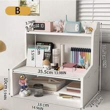 1pc Multi-Tier Storage Rack, Desktop Organizer, Large Capacity Dual ...