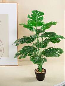 60-90cm große künstliche Pflanzen, Fake Monstera Baum, Fake Palmenbaum ...