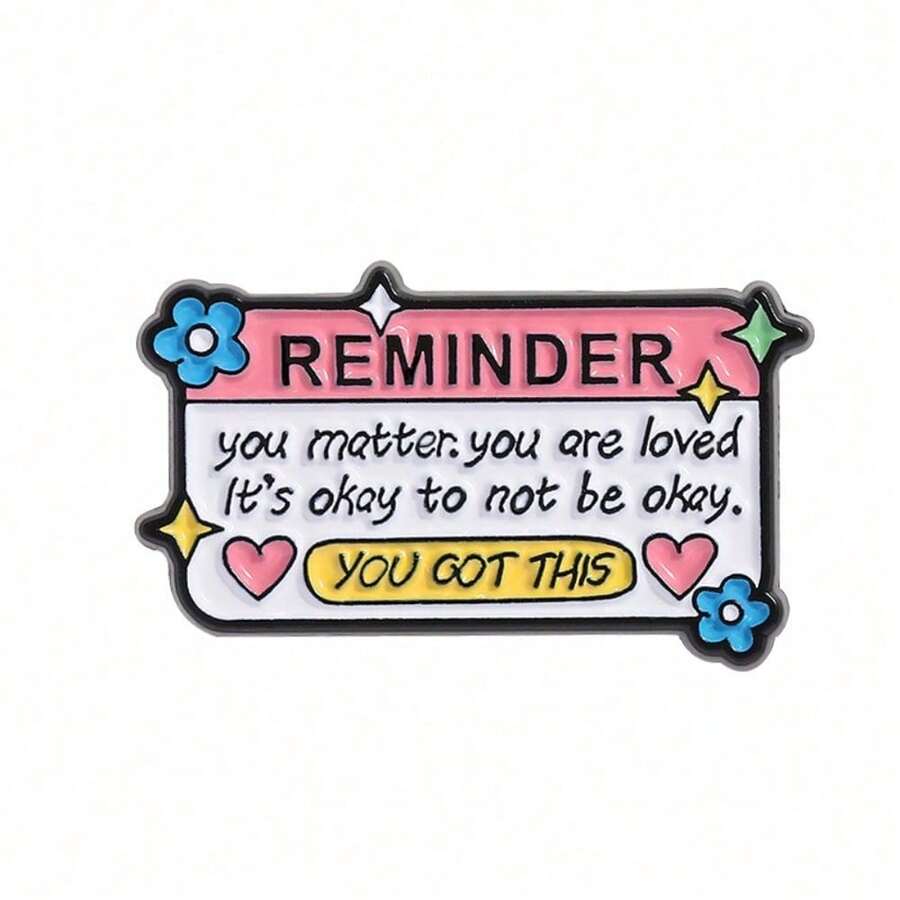 Inspirational Encouraging Sentence You Are Very Good! Metal Badge ...