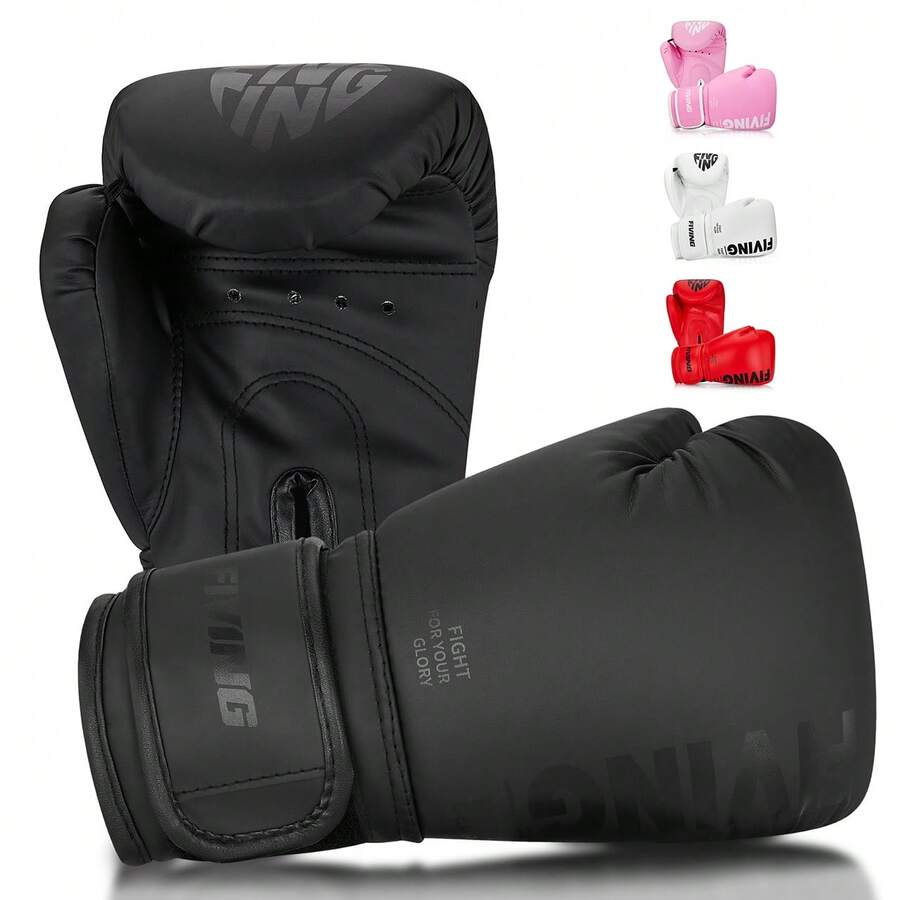 FIVING 1 Pair PU Boxing Gloves, Multi-Color Kickboxing MMA Training ...