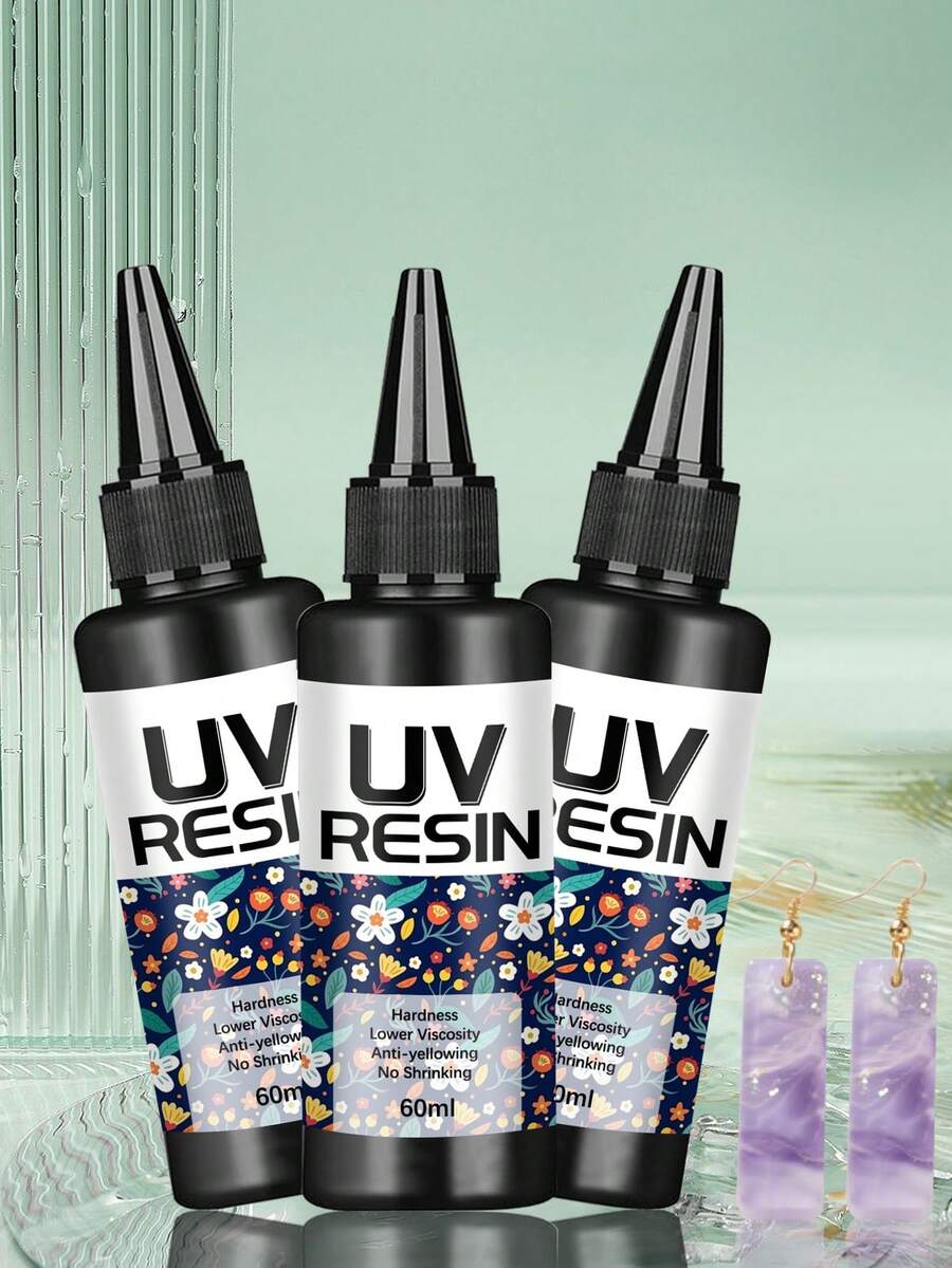 60ml/120ml/180ml/240ml/300ml UV Resin Kit Sealant, Low Odor, UV Epoxy ...