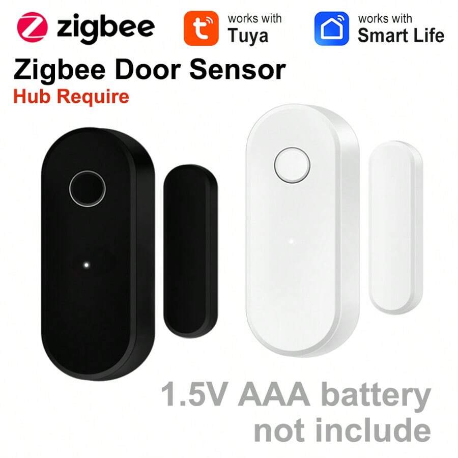Tuya Zigbee Door Window Sensor Door Open Close Magnetic Detector Smart Home Anti-Theft Security ...