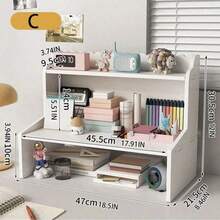 1pc Multi-Tier Storage Rack, Desktop Organizer, Large Capacity Dual ...