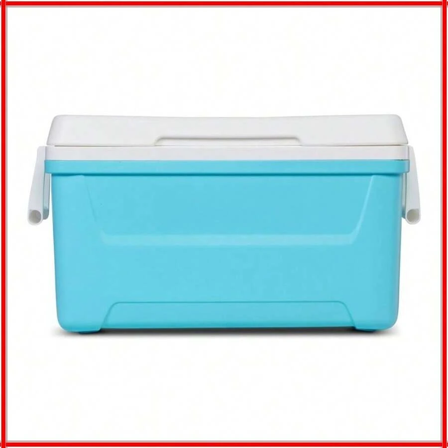 Aqua Blue And White 48-Quart Laguna Durable Hard Shell Ice Chest Cooler ...