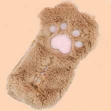 Christmas Plush Cat Paw Pencil Case - Cute Kawaii Gift For Girls, Large ...