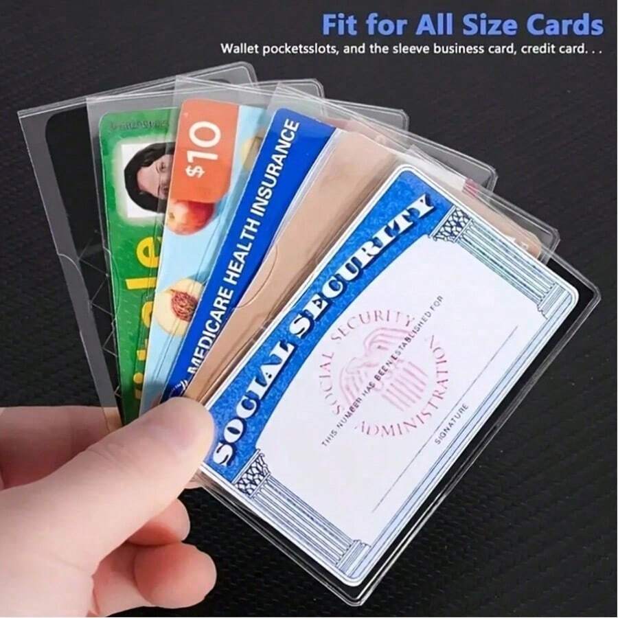 10pcs/20pcs/30pcs Social Security Card Protectors - Waterproof ...