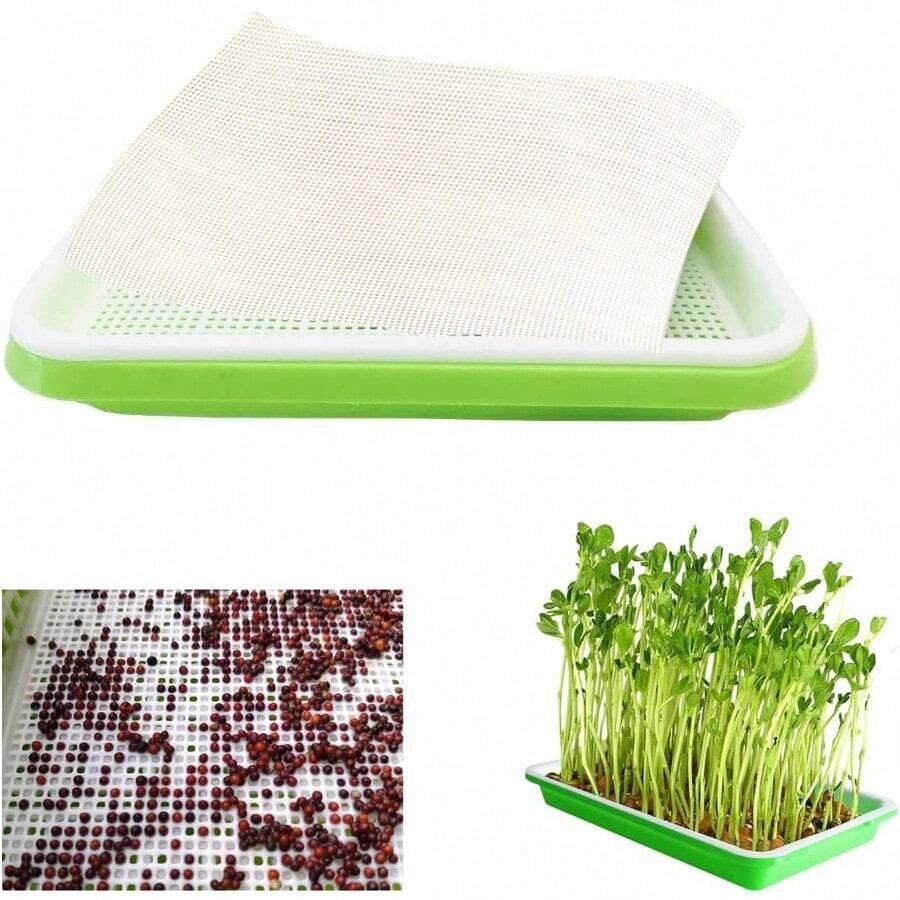 4pcs Seed Sprouting Mesh Silicone Seed Sprouting Mat Hydroponic Growing ...