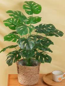 60-90cm große künstliche Pflanzen, Fake Monstera Baum, Fake Palmenbaum ...