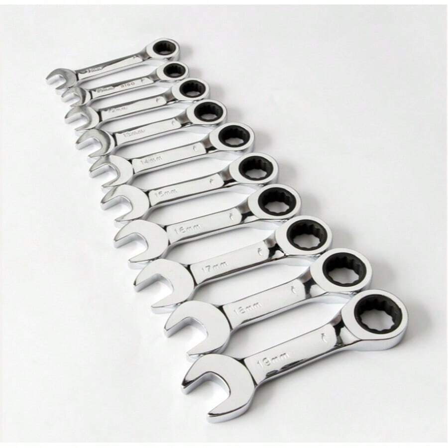Dual-Direction Mini Ratchet Wrench, Polished Mirror Finish, Multi ...