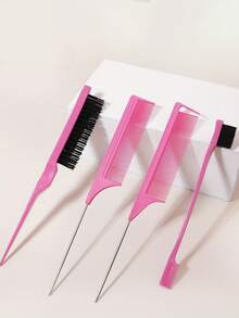 4pcs Hairstyling Comb Set, Combing Brush, Edge Comb, Mouse Tail Comb ...