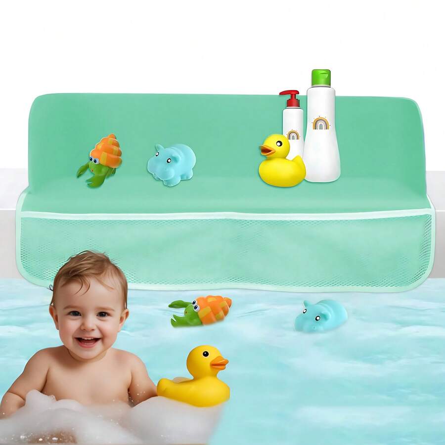 Bathtub Splash Guard Tub Kids, 55cm Shower Guard Shelf, Bath Toy ...