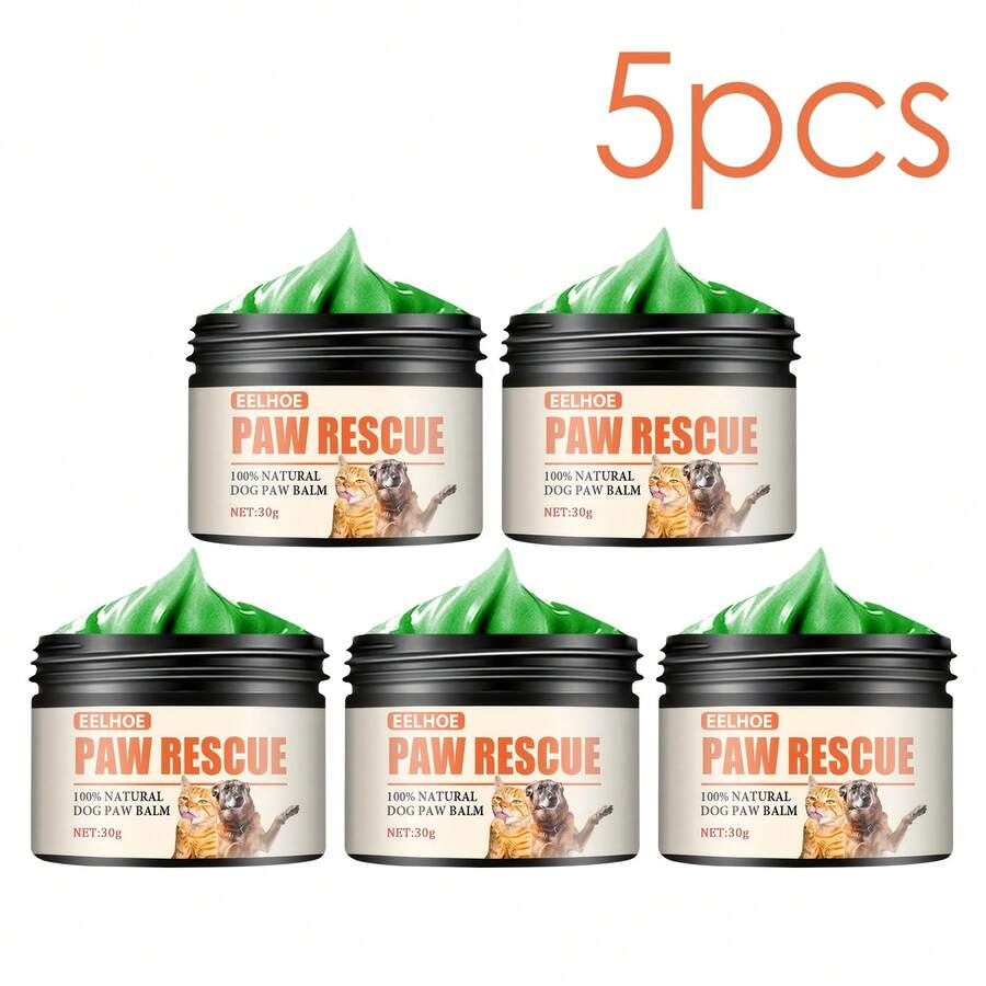 Pet Paw Balm & Moisturizer - With Shea Butter & Aloe Vera Extract - Deep Moisture For Pet Paws ...