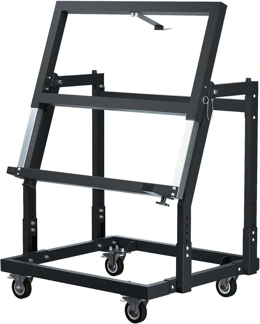 Panel Handler Cart And Shop Stand, Tilting Panel Cart With Rolling ...