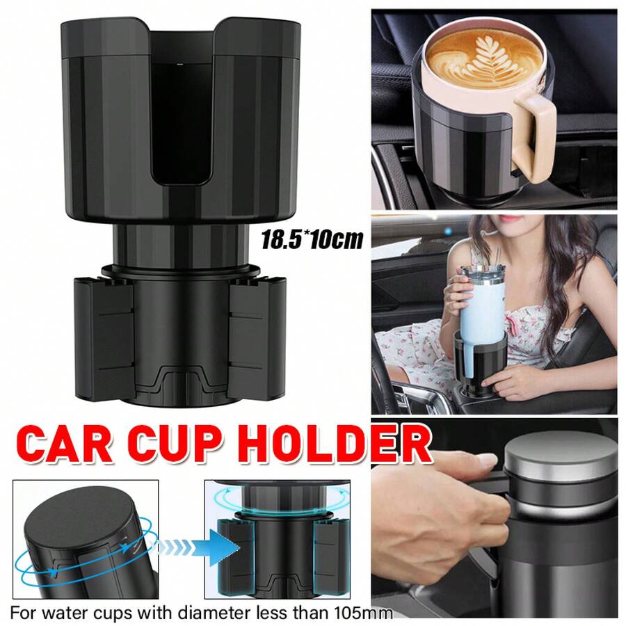 Aimall Car Large Cup Holder Extender With Coaster, Expandable Cup ...