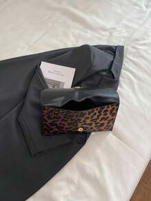 Leopard Print Envelope Bag, Vintage Style Niche Design Fashion Handbag ...