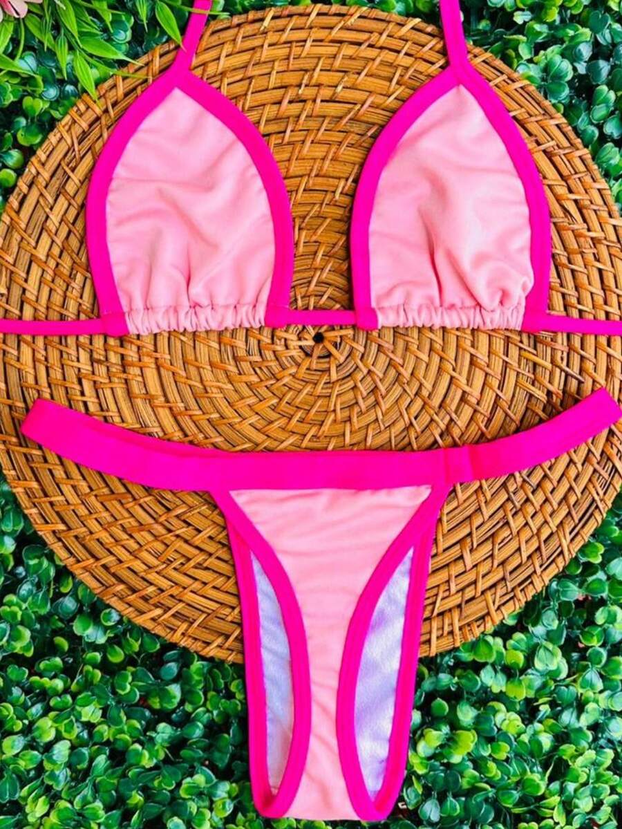 Biquini Feminino micro fita bronze Cortininha Fio Dental Moda Praia ...