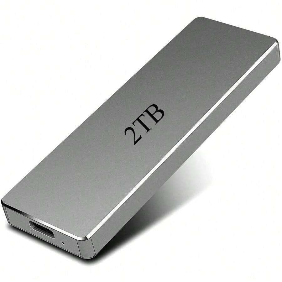 2TB Portable External SSD, External Hard Drive 2tb Solid State Drive ...