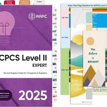Upgraded Index Tabs For HCPCS Level II Expert 2025 Edition (AAPC), 96 ...