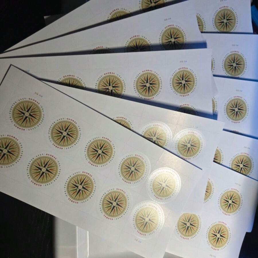Global 1794 Compass Rose Pane Of 10 (50 Total) Forever Stamps | SHEIN USA